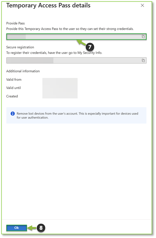 Manage Temporary Access Pass (TAP)