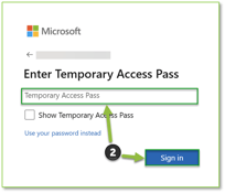User Login - Sign-in Using TAP