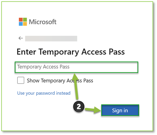 User Login - Sign-in Using TAP
