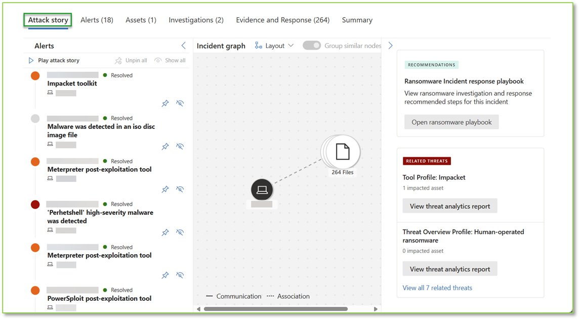 Monitor & Respond - Device Alert & Incident Queue