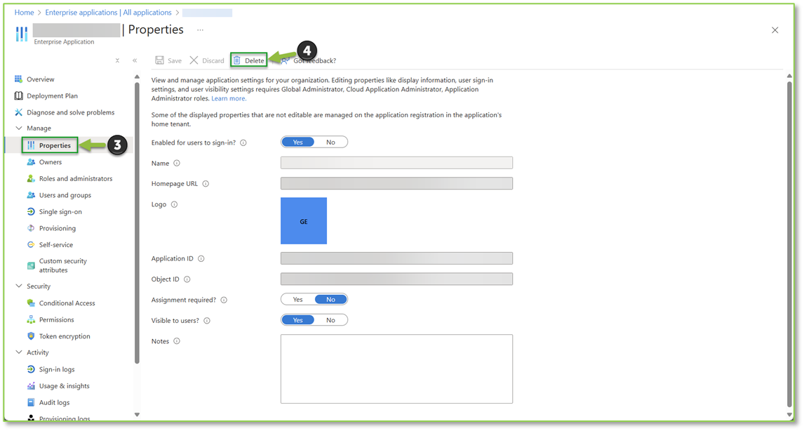 Enterprise Application Removal