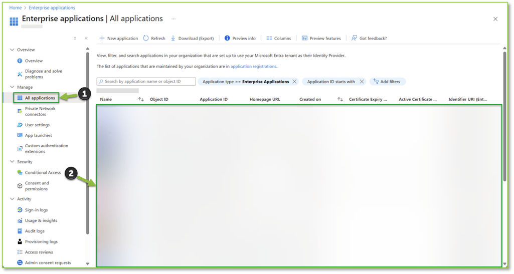 Enterprise Application Removal