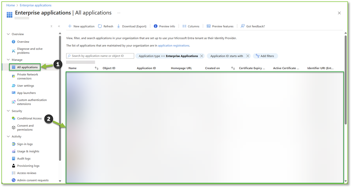 Enterprise Application Removal