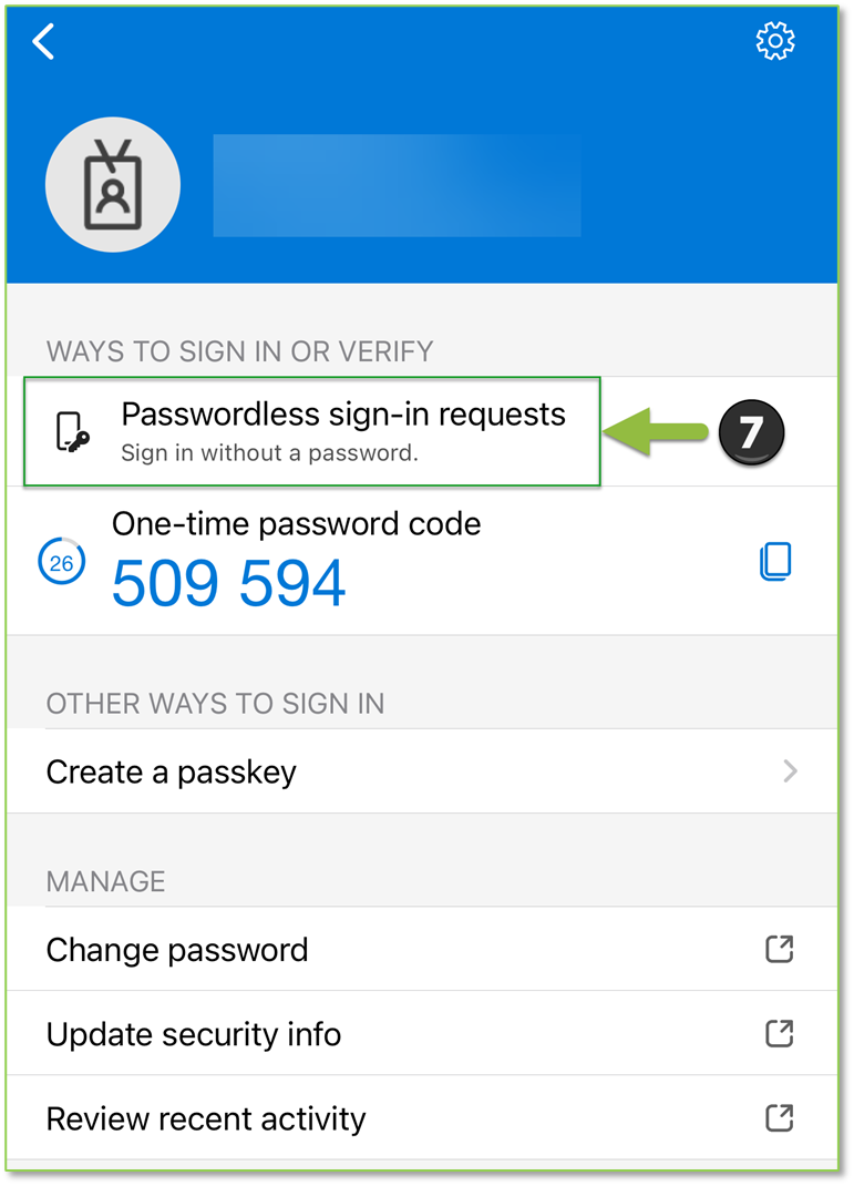 Enable passwordless sign-in with the Microsoft Authenticator App