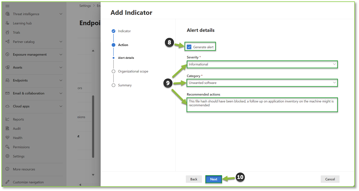 Defender for Endpoint File Hash IOC Block