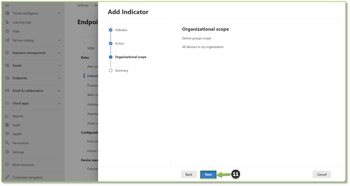 Defender for Endpoint URL/Domain IOC Block