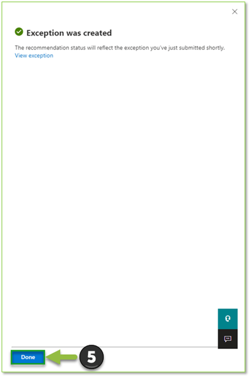 Defender Vulnerability Management Exception Action