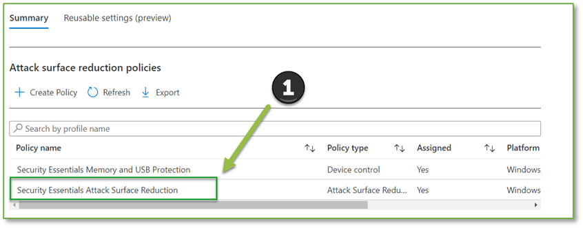 Defender ASR Per-Rule Process Exclusion