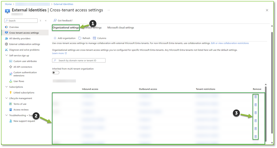 Cross-Tenant Domain Removal