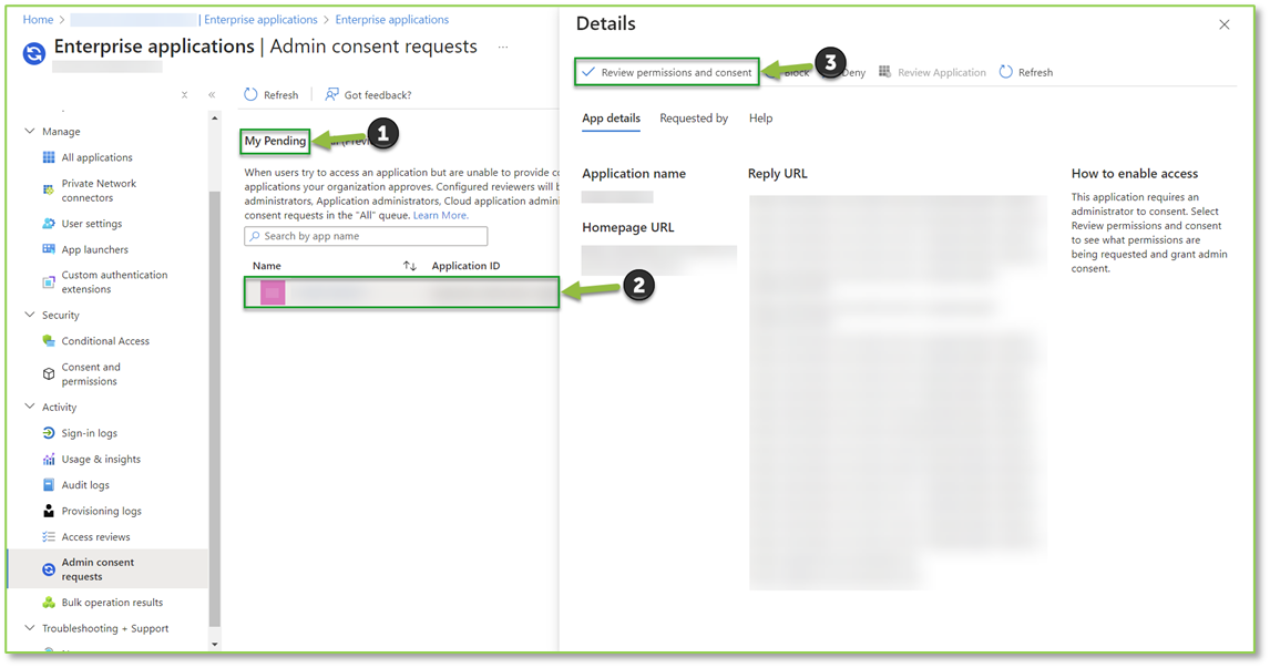 App Consent Queue Approval Action