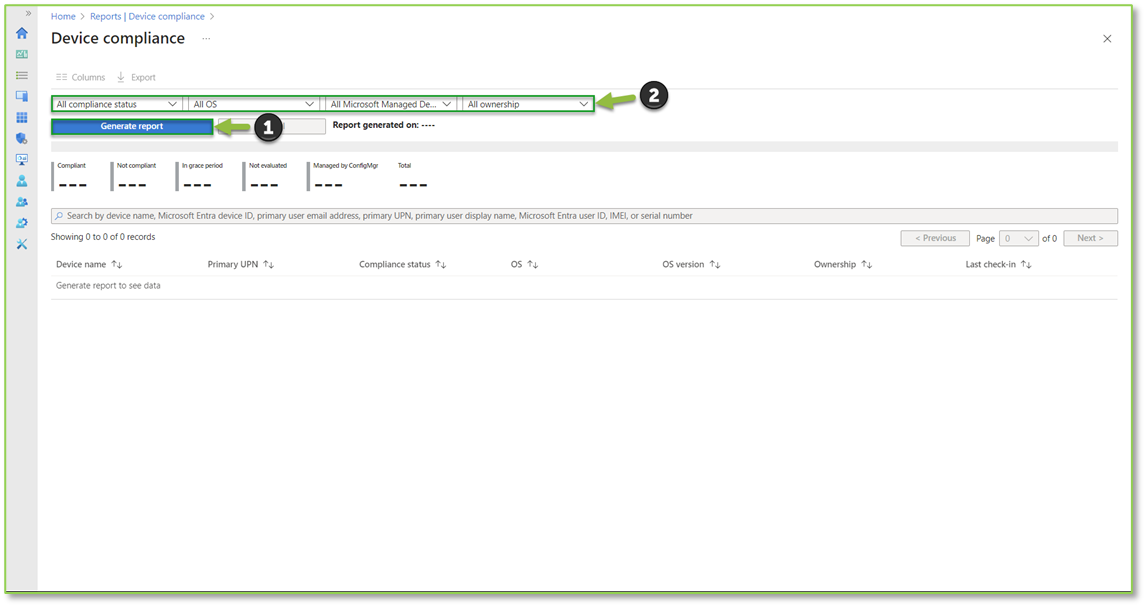 Device Compliance Enforcement Report