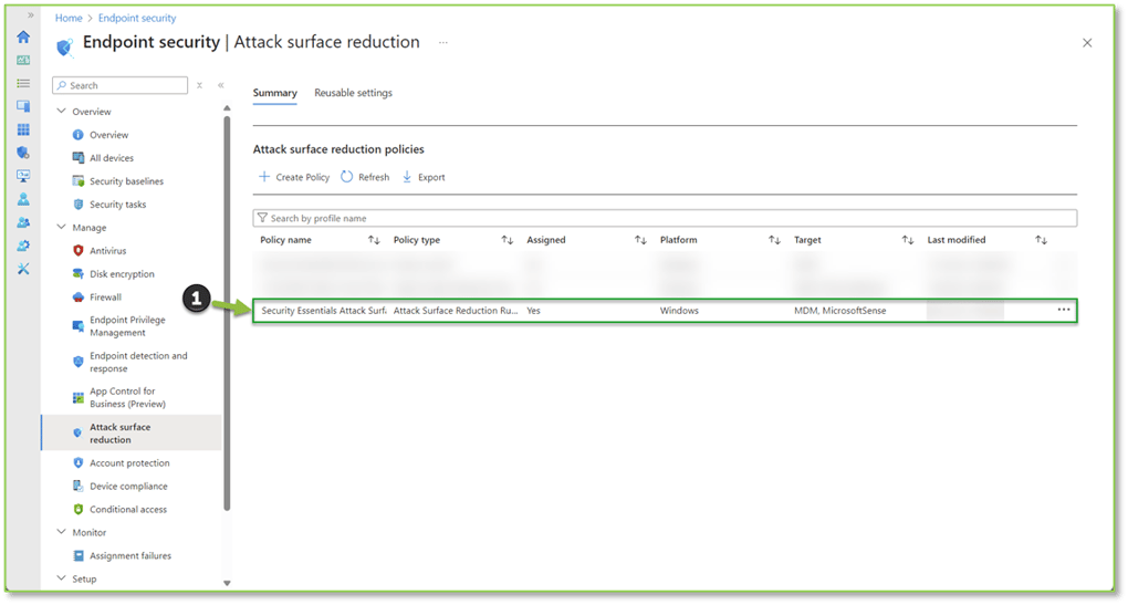 Defender Attack Surface Reduction Per-Rule Exception