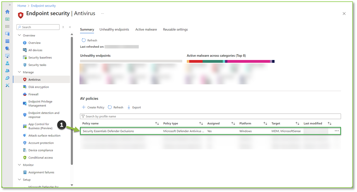 Defender Antivirus Path Exception