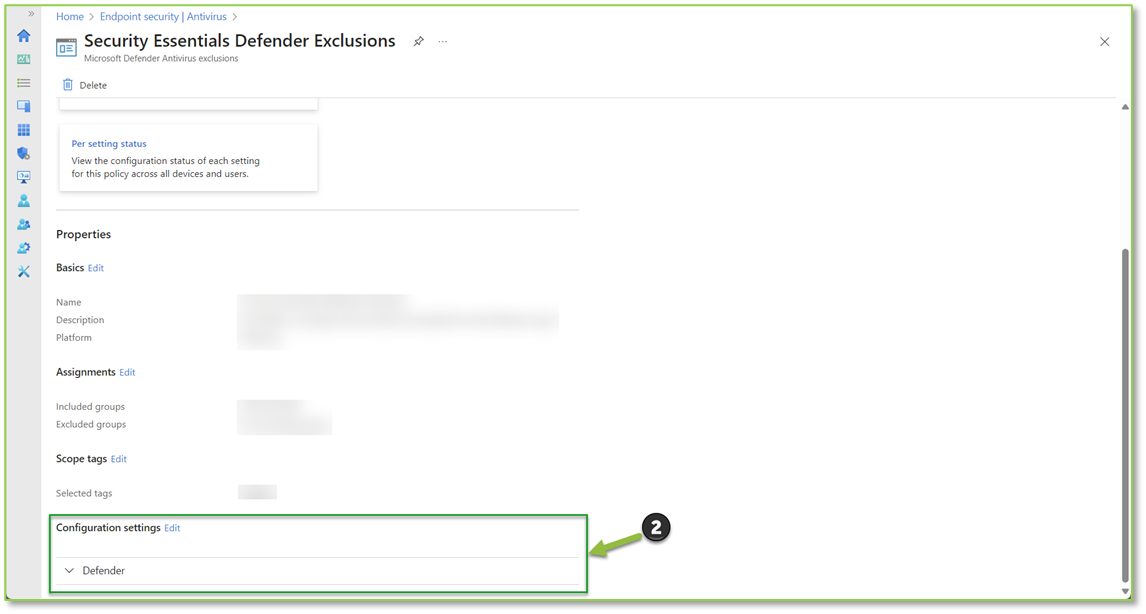 Defender Antivirus Path Exception
