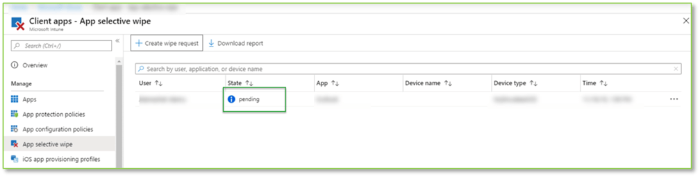 Mobile Device Selective Wipe Action