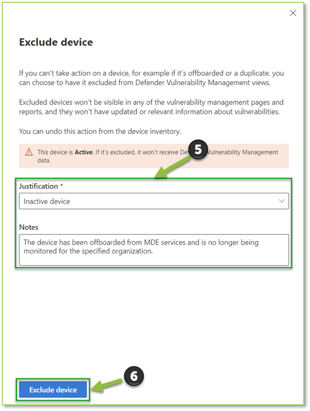 MDE Device Exclusion