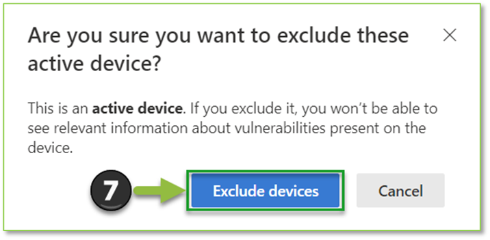 MDE Device Exclusion